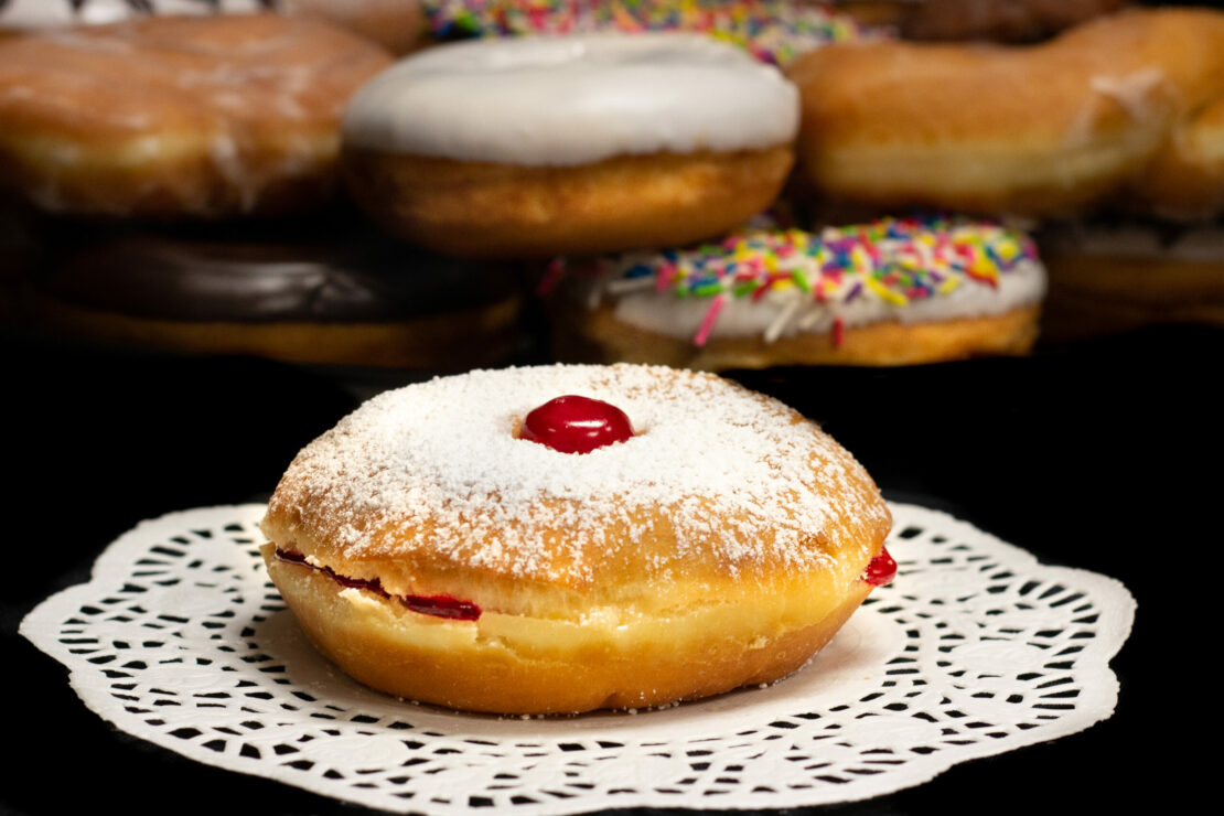Raised Raspberry Filled Puff Donuts - A Pittsburgh Favorite